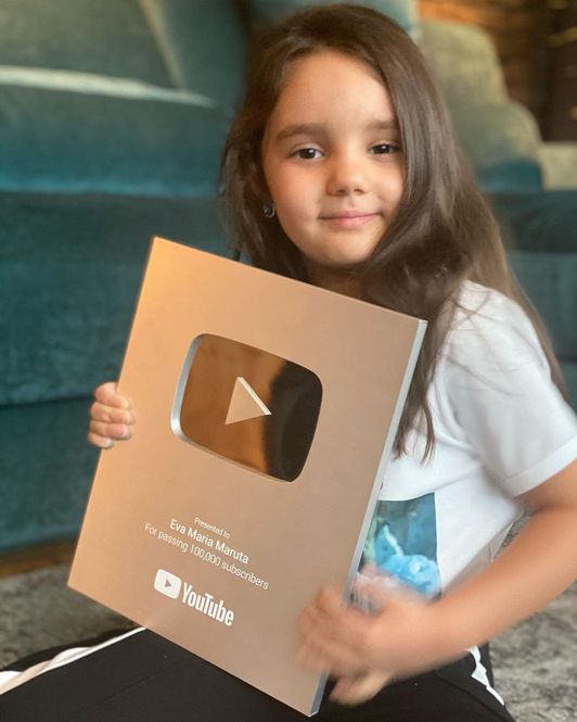 Eva Măruţă influencer la doar 5 ani. Fiica Andrei si a lui Cătălin ...