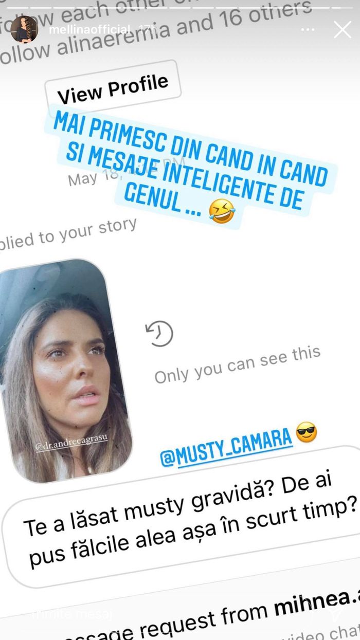 Mellina, întrebarea șoc pe care a primit-o de la un fan: ”Ești gravidă ...