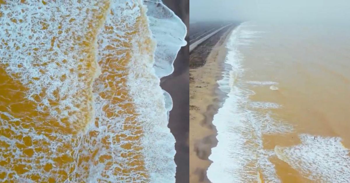 Apa de la Marea Neagră a devenit galbenă la început de an. Fenomen ...