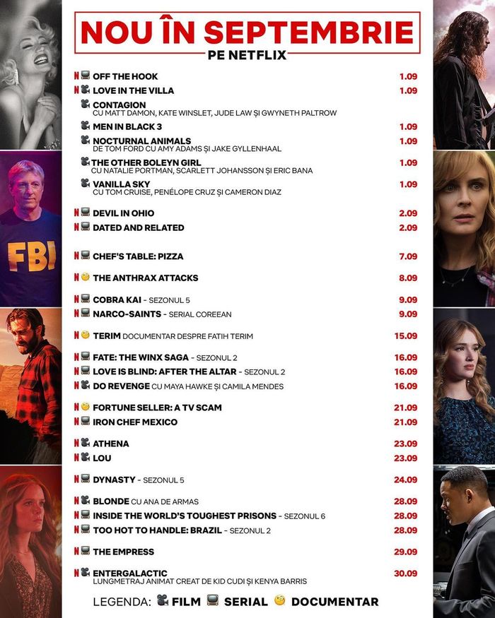 Ce seriale și filme noi apar pe Netflix în septembrie 2022 - WOWBiz