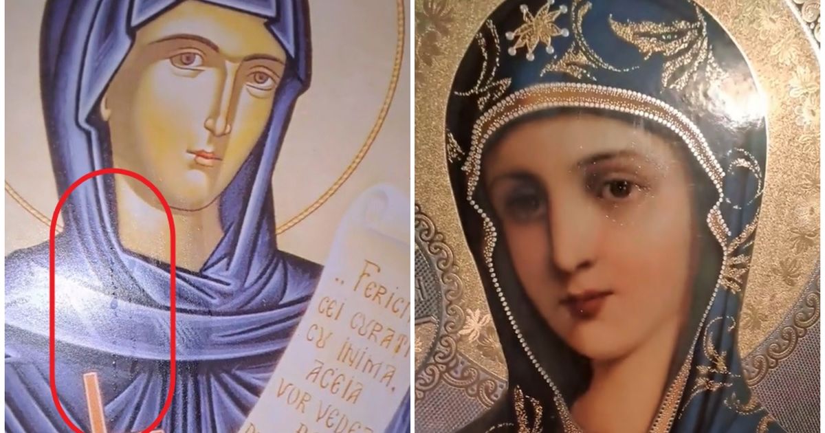 Mai multe icoane au început „să plângă” mir. Casa bărbatului din Buzău ...