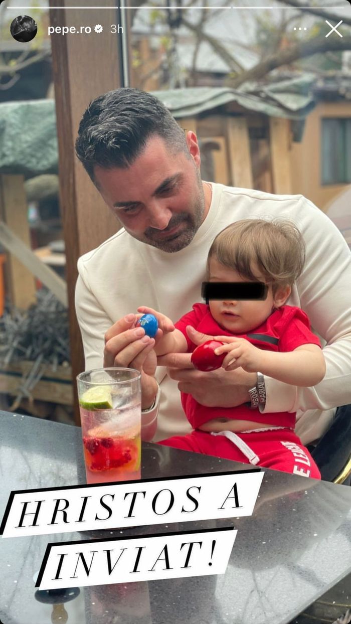 Pepe, imagine adorabilă cu fiul său, când au ciocnit primul ou împreună ...