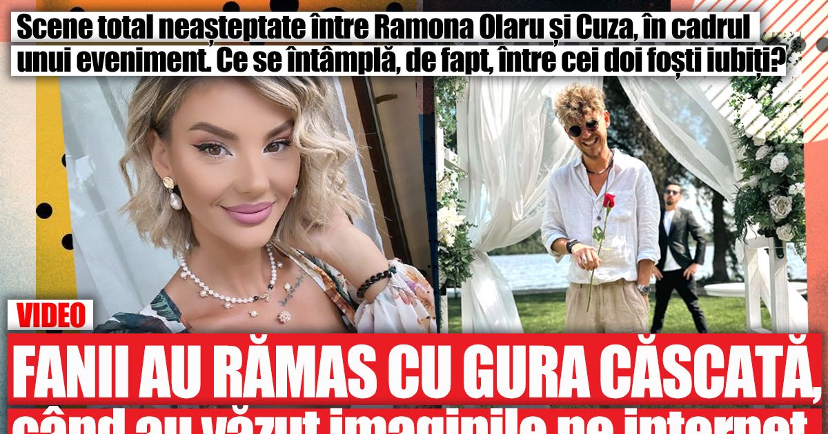 VIDEO| Scene total neașteptate între Ramona Olaru și Cuza, în cadrul unui eveniment. Ce se ...