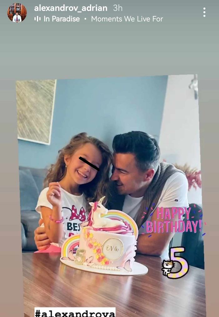 Cum și-a sărbătorit Adrian Alexandrov fiica, în lipsa Elenei Udrea? Eva a împlinit cinci ani ...