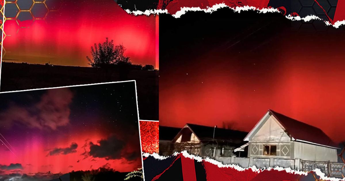 Cerul a fost colorat în nuanțe de roșu în această seară! Specialiștii ...