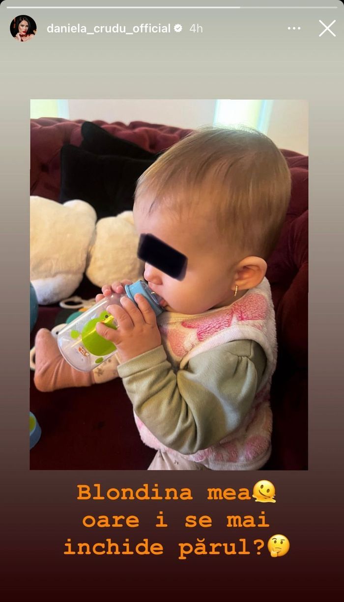 „Blondina mea” Cât de mare și frumoasă a crescut fetița Danielei Crudu ...