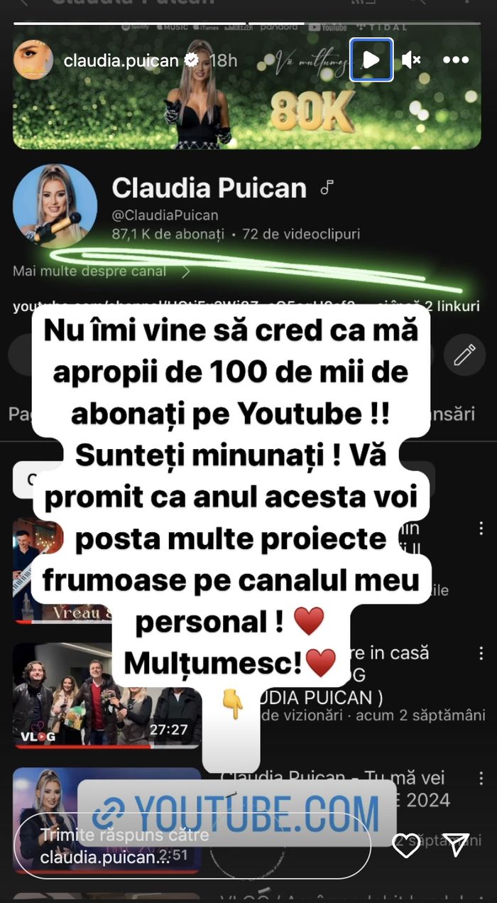 „Nu îmi vine să cred” Claudia Puican este în culmea fericirii de când a văzut rezultatul pozitiv ...