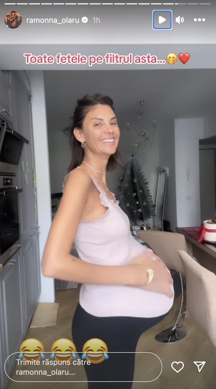 Ramona Olaru s-a afișat cu burtica pe internet, după doar câteva zile de când a anunțat că își ...