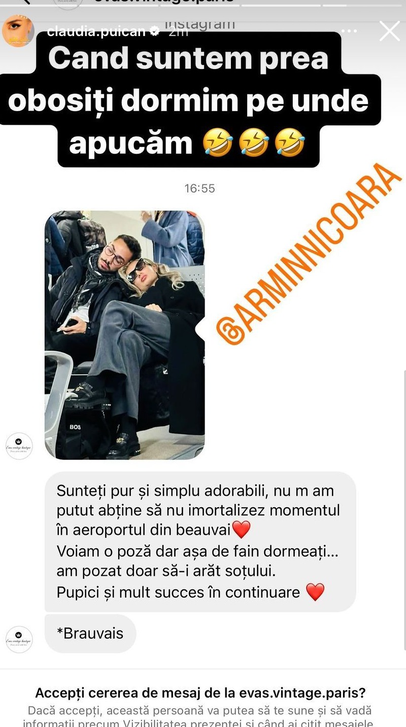„Nu m-am putut abține” Armin Nicoară și Claudia Puican au fost fotografiați pe ascuns, într-un ...