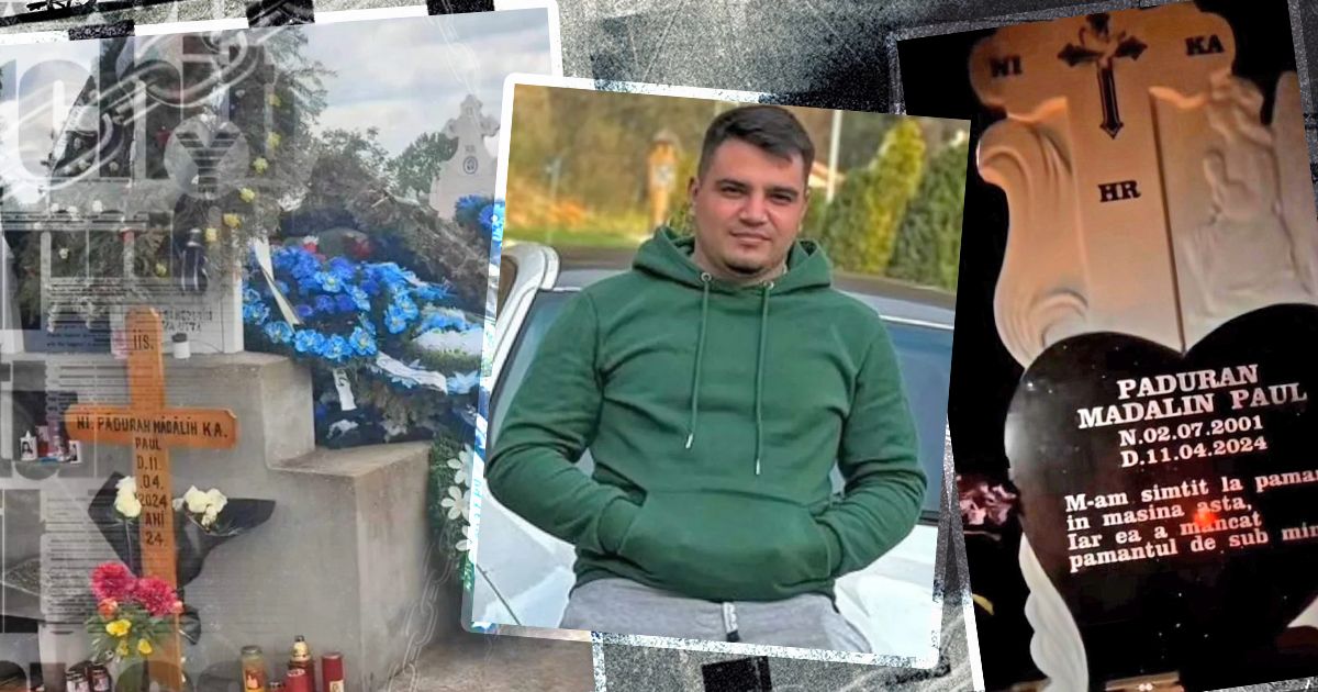 Mesajul sfâșietor gravat pe crucea lui Mădălin, tânărul care și-a ...