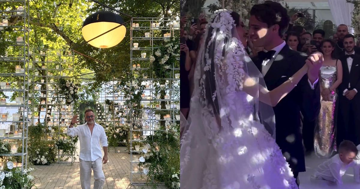 Decor de vis la nunta lui Ianis Hagi cu Elena Tănase! Din ce flori ...