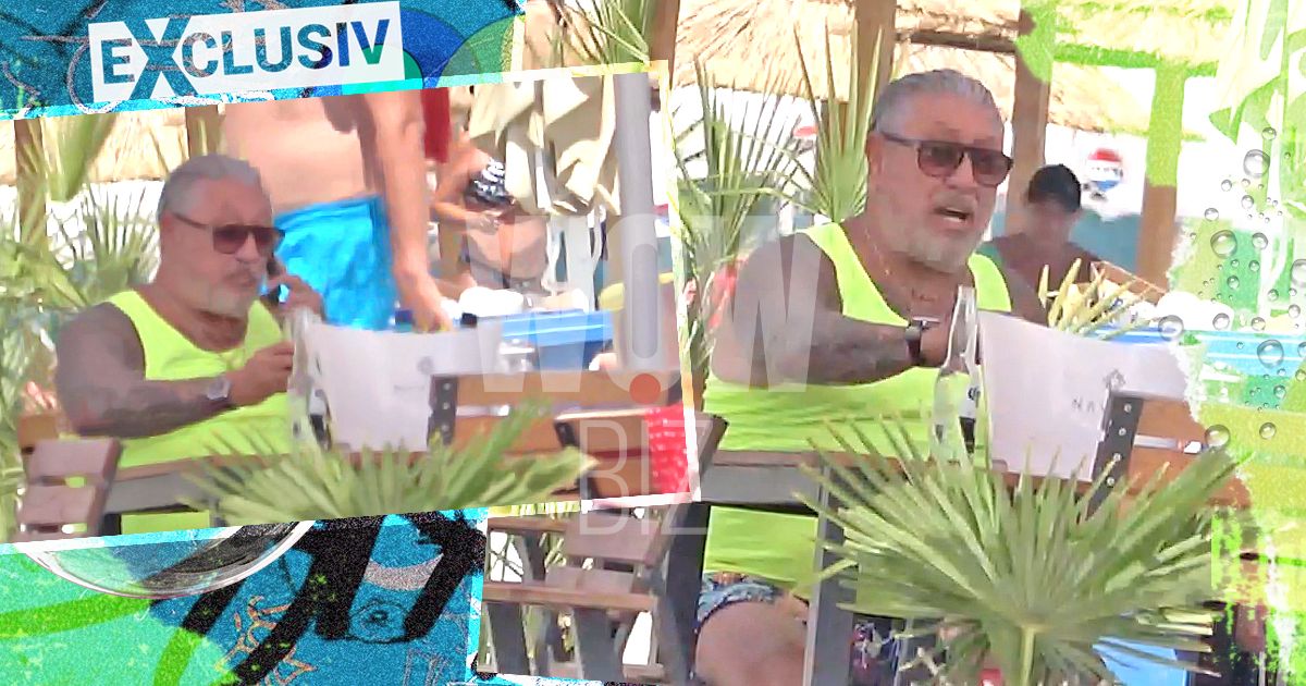 A marcat "prezența" la Mamaia, dar nu oricum! Pe barosăneală, la umbră ...