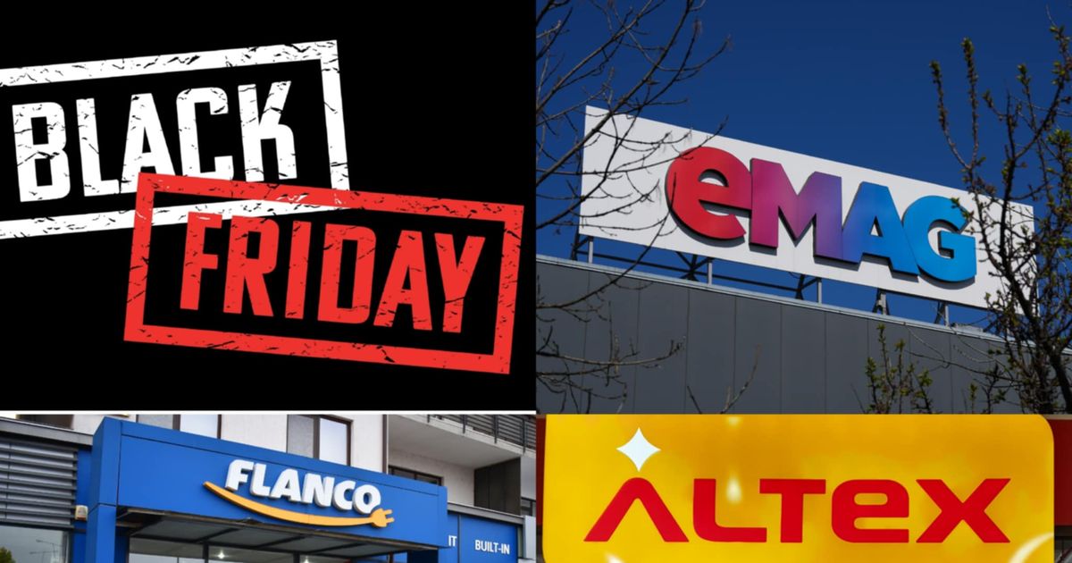La ce oră începe Black Friday 2024 la eMAG, Altex, Flanco, Media Galaxy ...
