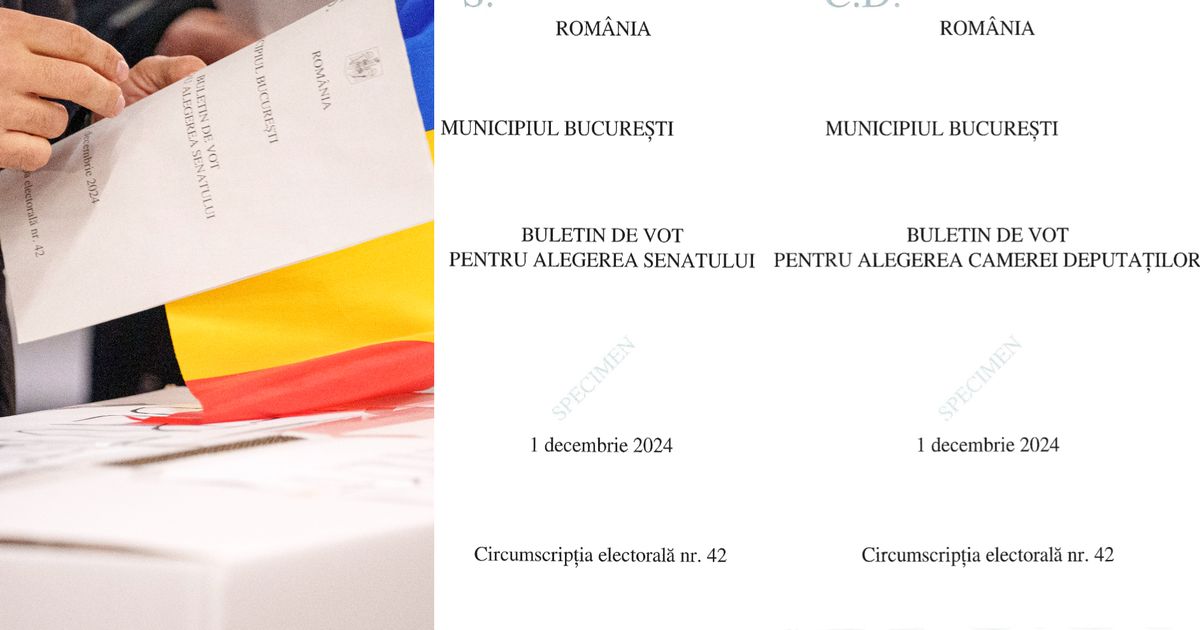 Cum arată buletinele de vot la Alegerile parlamentare 2024 și ce să NU ...