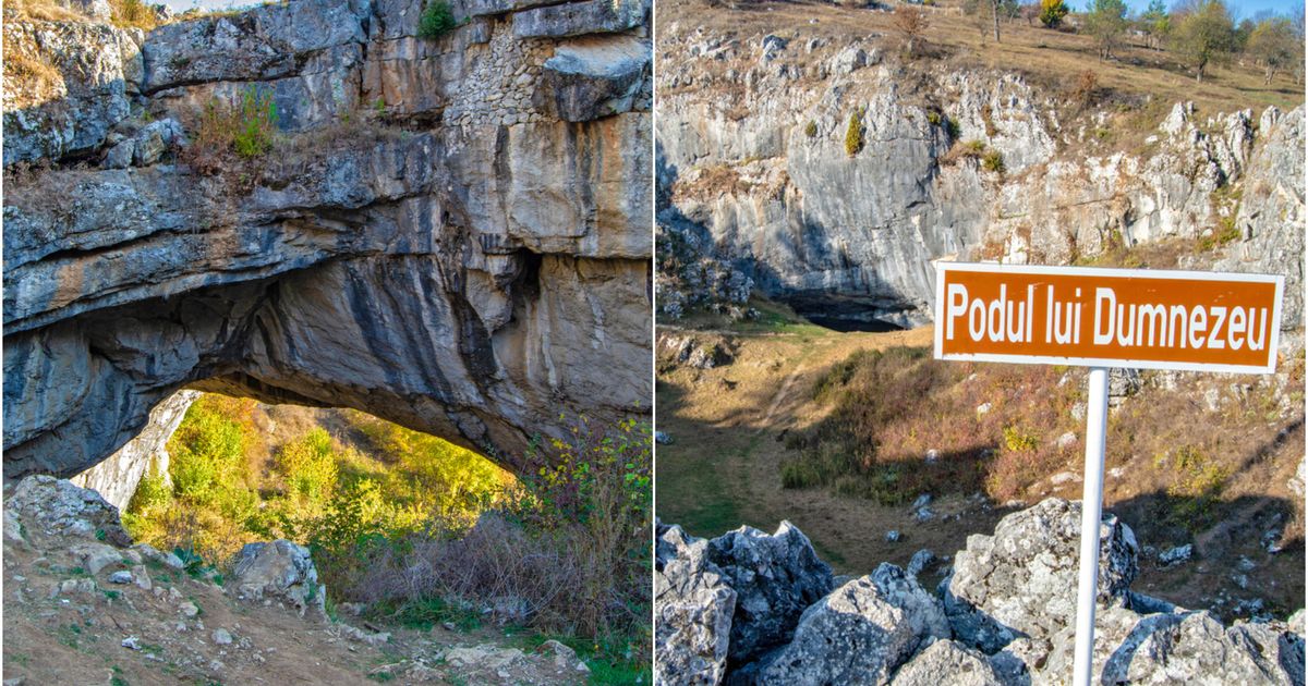 Podul lui Dumnezeu: Minunea naturală din România, unică pe Terra, între ...