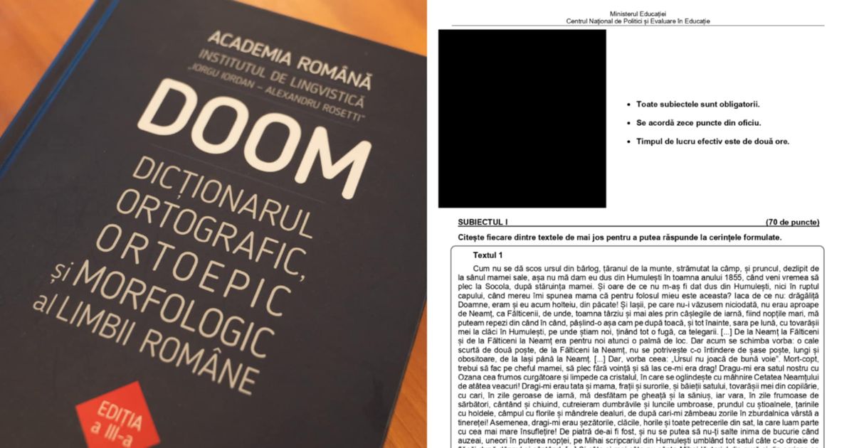 Evaluarea Națională 2025. Subiecte și barem la Limba română, model ...
