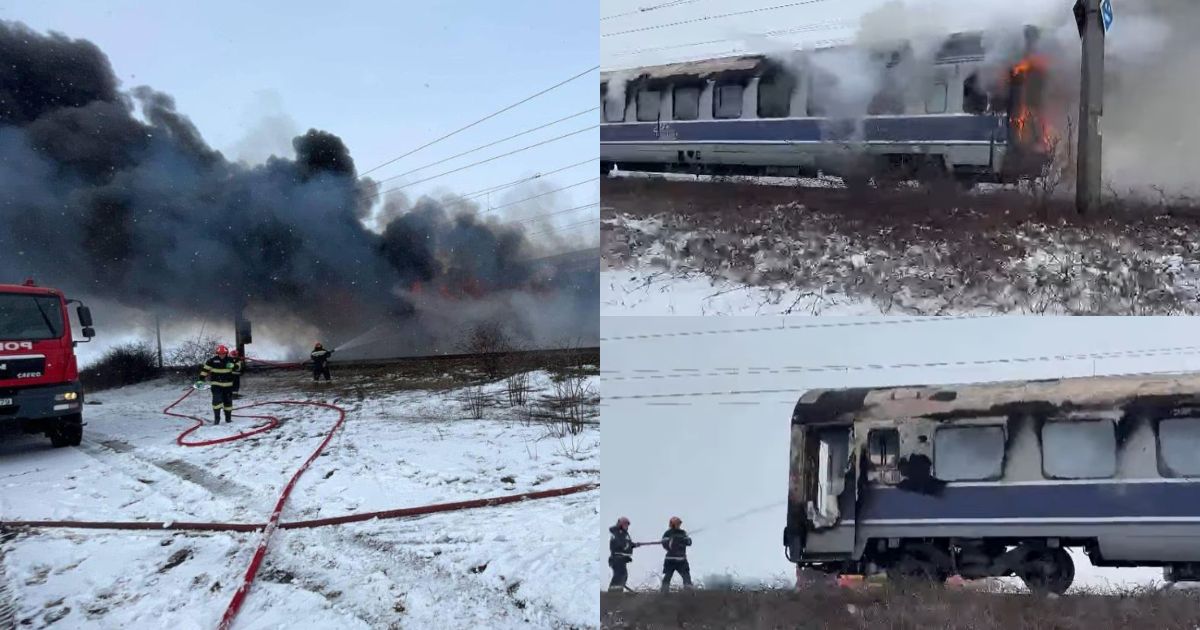 A fost activat Planul Roșu de Intervenție, după ce vagonul unui tren în ...