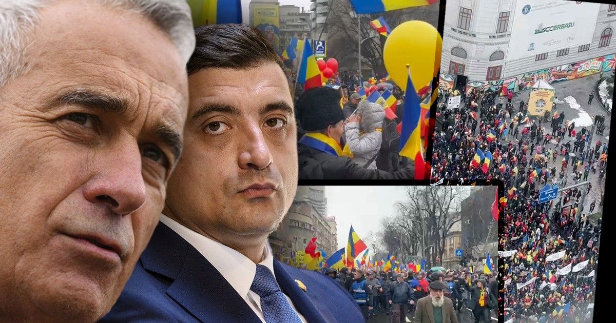 Protest uriaș organizat de partidul AUR în fața Guvernului: „300.000 de ...