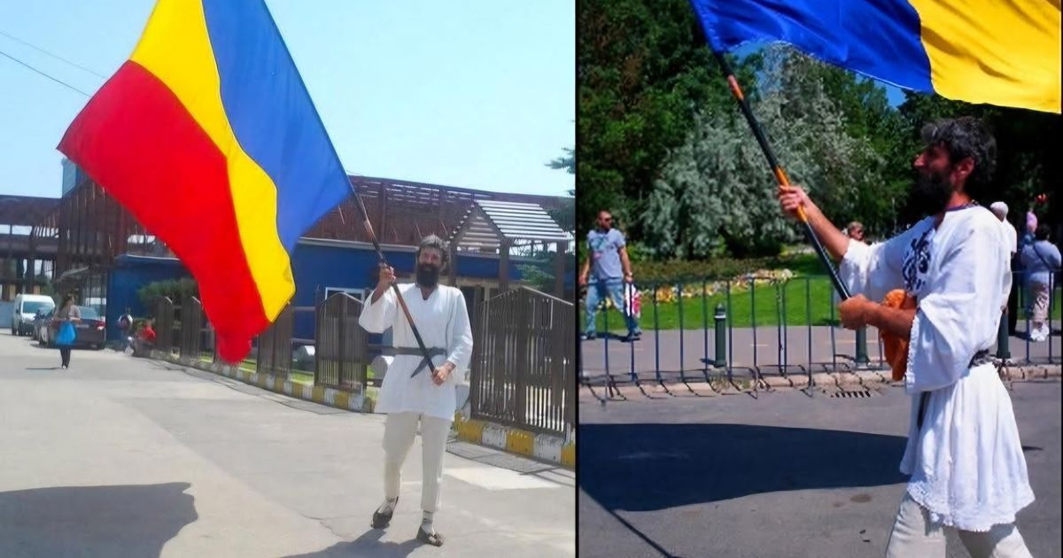 Cine este „Stegarul dac”? Pe numele său real, Cezar Avrămuță, se cațără ...