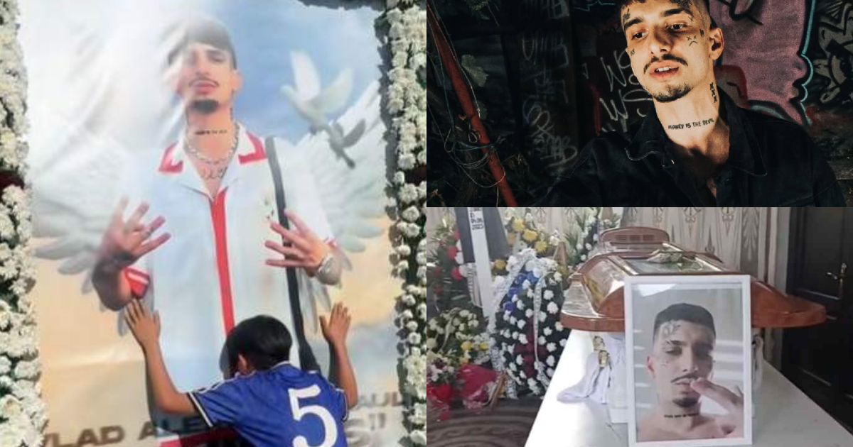 Imagini sfâșietoare de la mormântul lui Raul WS! Tânărul trapper a fost condus pe ultimul drum ...