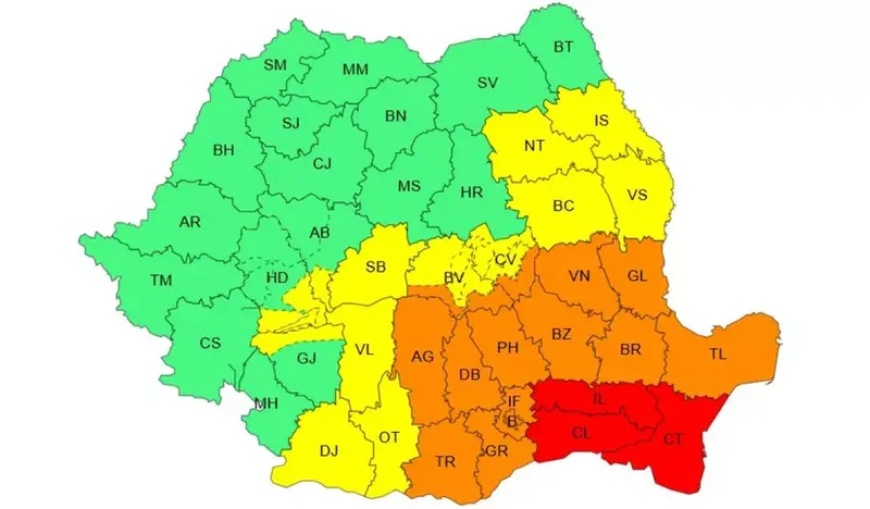 Va ploua în câteva ore cât pentru 2 luni! ANM a emis un nou cod roșu de ...
