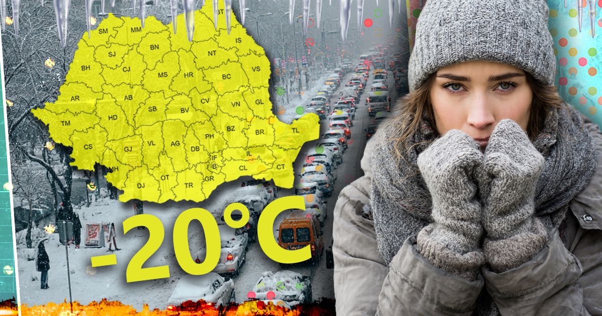 Gerul pune stăpânire pe România! Cod galben în toată țara, cu minime de ...