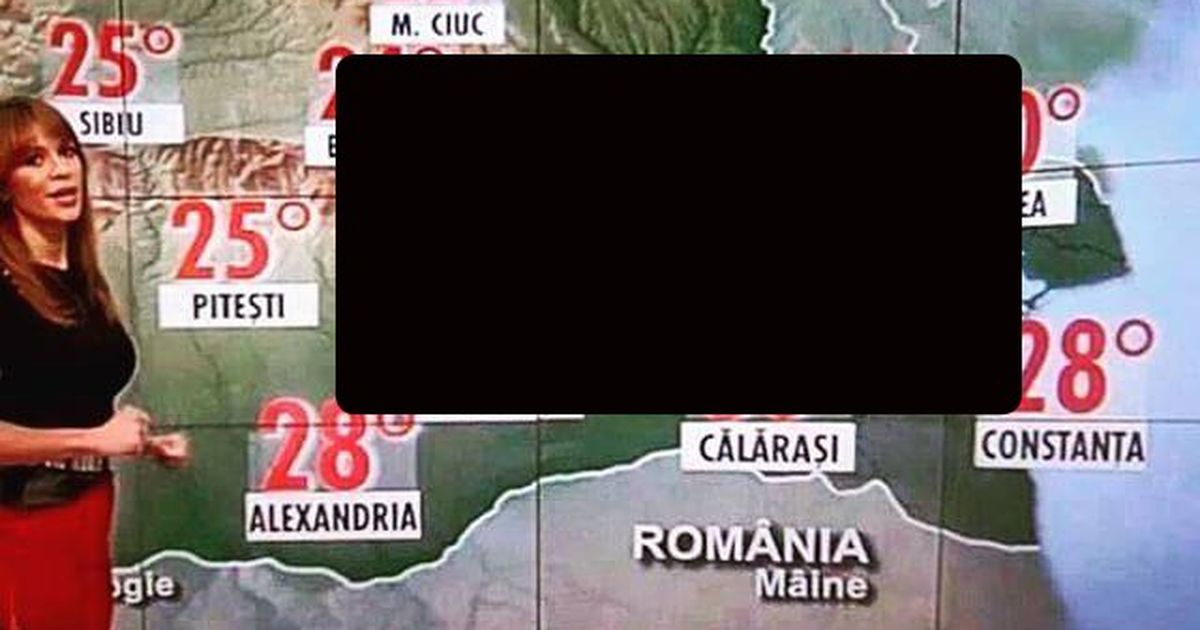 Gafa de proportii la Pro TV! Uite ce a aparut pe harta asta meteo ...