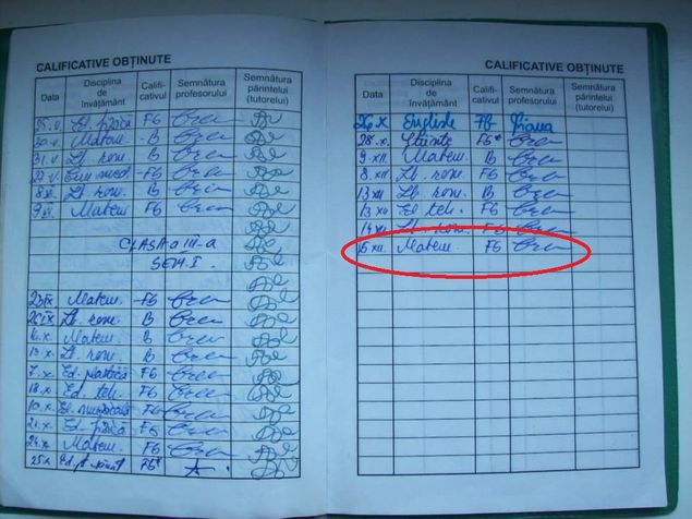 Andreea, fetita disparuta in urma cu 11 ani, luase o nota chiar in ziua ...