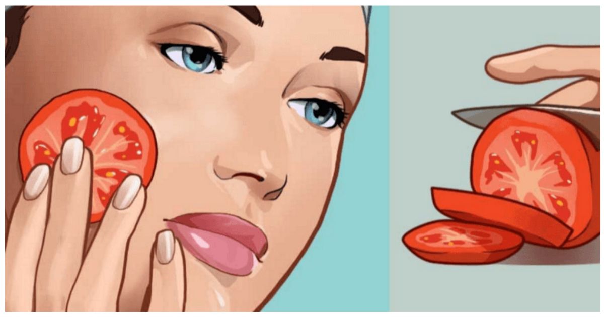 Foarte tare! De ce sa-ti freci o felie de rosie pe fata, timp de 3 secunde! Efectul este ...