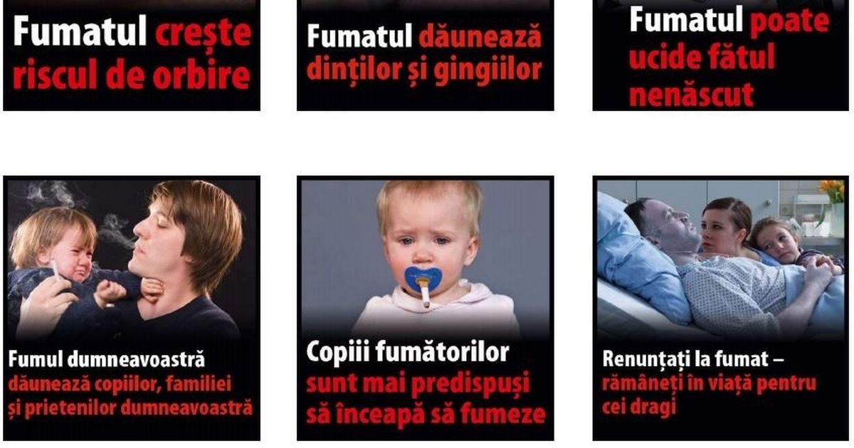 Un nou scandal legat de imaginile "horror" de pe pachetele de tigari ...