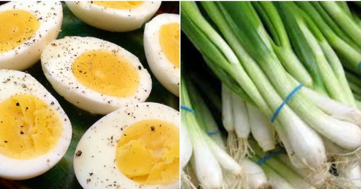 Foarte tare! Ce ti se intampla daca mananci ou fiert cu ceapa verde ...