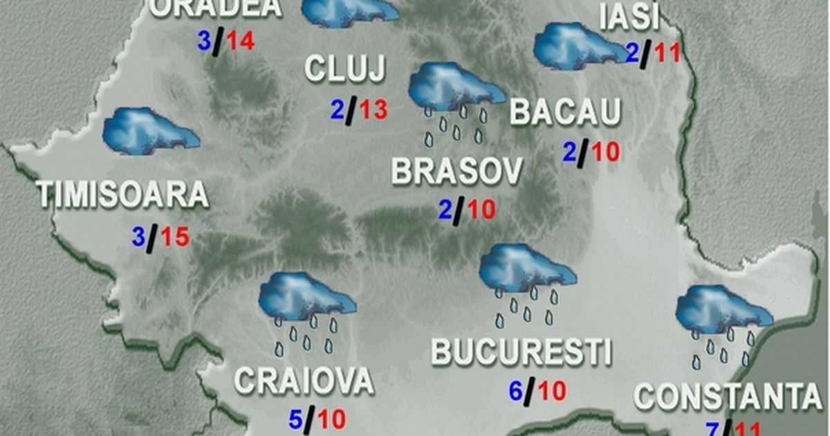 Prognoza meteo pentru marti - WOWBiz