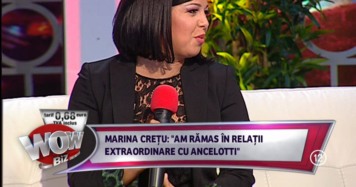 Marina Cretu, fosta iubita a lui Carlo Ancelotti: "Nu el a botezat-o pe ...