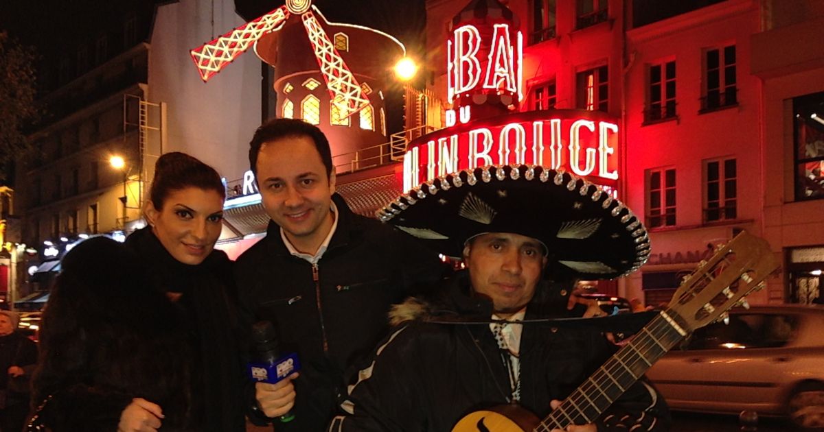 Gigel Frone i-a cantat la Paris Andreei Tonciu intr-o decapotabila ...