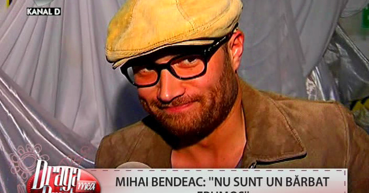 Mihai Bendeac: "Nu ma consider un barbat frumos, dar imi doresc sa am ...