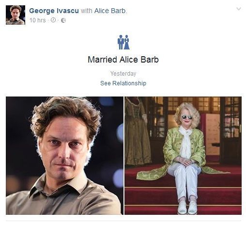 Actorul George Ivascu s-a insurat din nou cu Alice Barb - WOWBiz