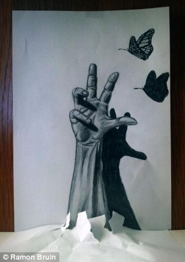 Cele mai spectaculoase desene 3D! Uite ce a putut face un artist cu o ...