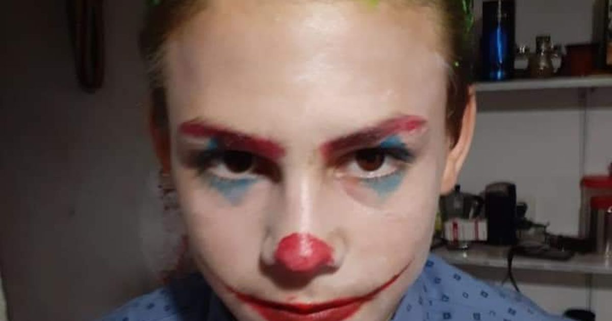 Giuliano Stroe, alias ”Micul Hercule”, s-a făcut Joker de Halloween ...