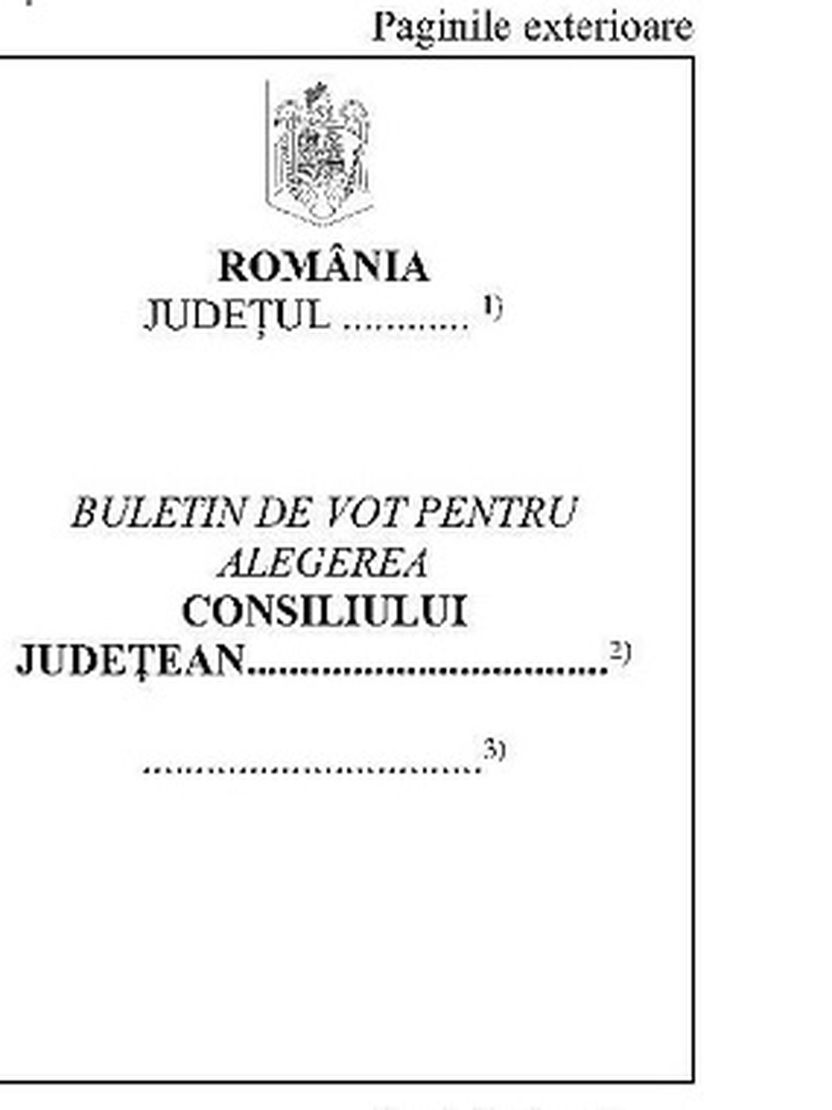 Cum arată buletinul de vot pentru Alegerile Locale 2020 și care e ...