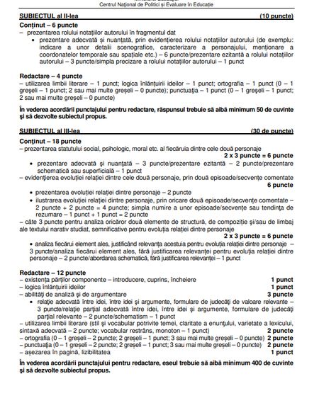// SUBIECTE BAC 2021 română, sesiunea de toamnă // Barem de corectare conform edu.ro. Află dacă ...