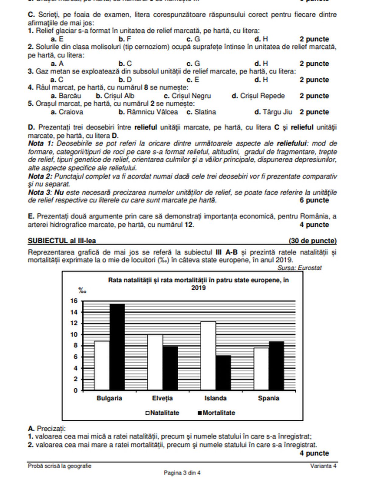 // VERIFICĂ: Barem BAC geografie toamnă 2021 // SUBIECTE BAC 2021 ...