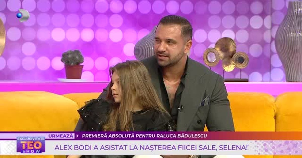 VIDEO: Alex Bodi, alături de fiica lui cea mică, Selena, în platoul Teo ...