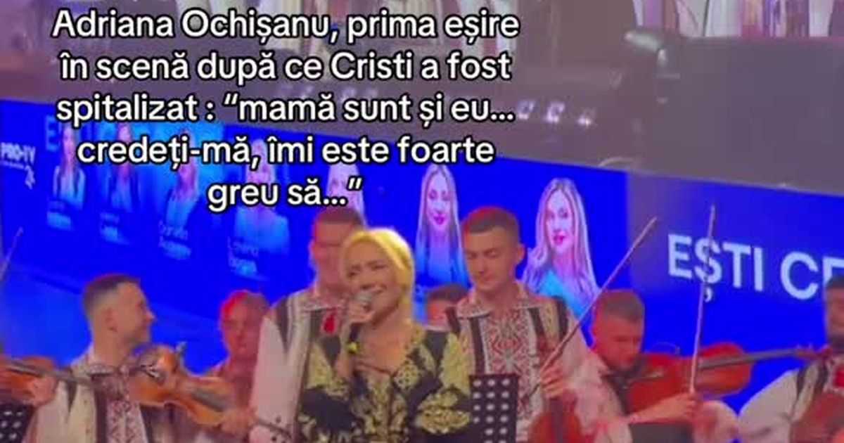 VIDEO: Adriana Ochișanu, în lacrimi în fața publicului, după ...