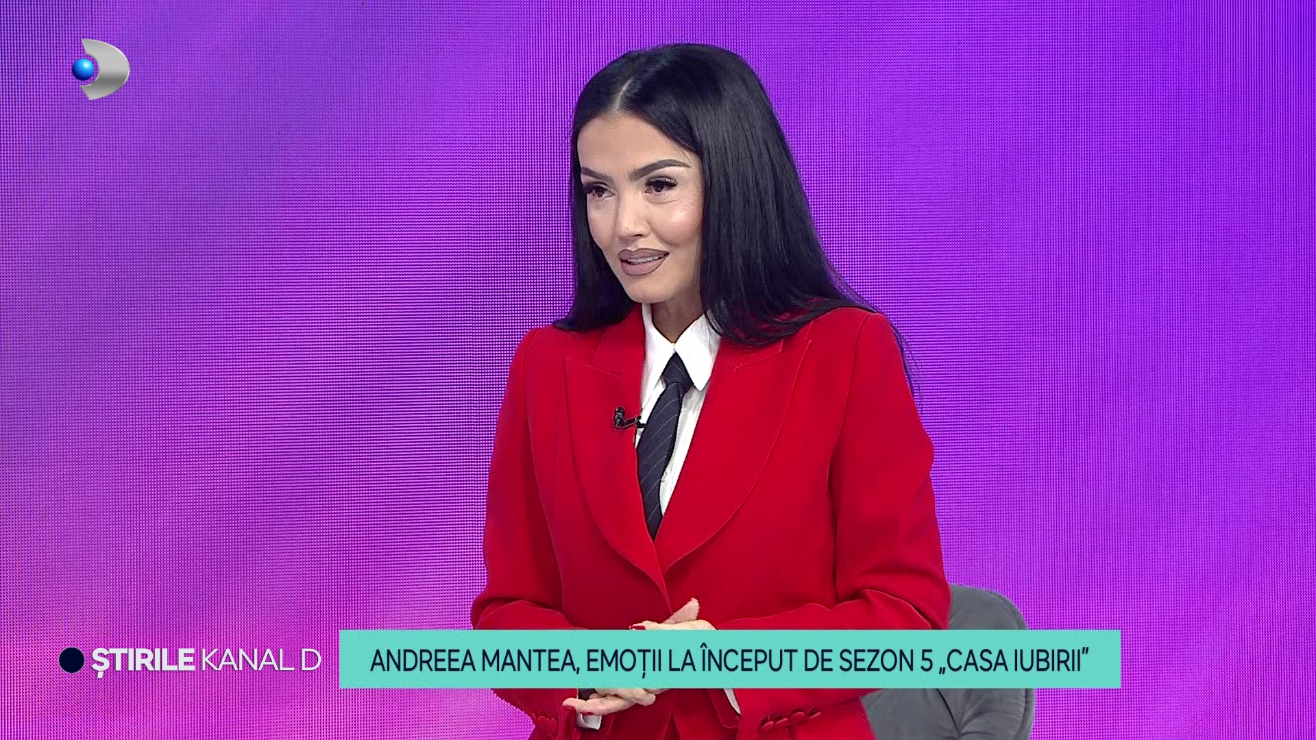 Andreea Mantea, în platoul Știrilor Kanal D, primele impresii despre ...