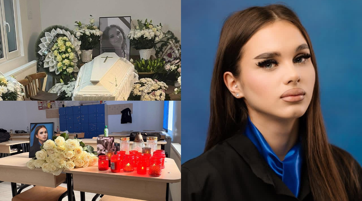 Imagini sfâșietoare de la priveghiul Crinei, adolescenta care și-a ...