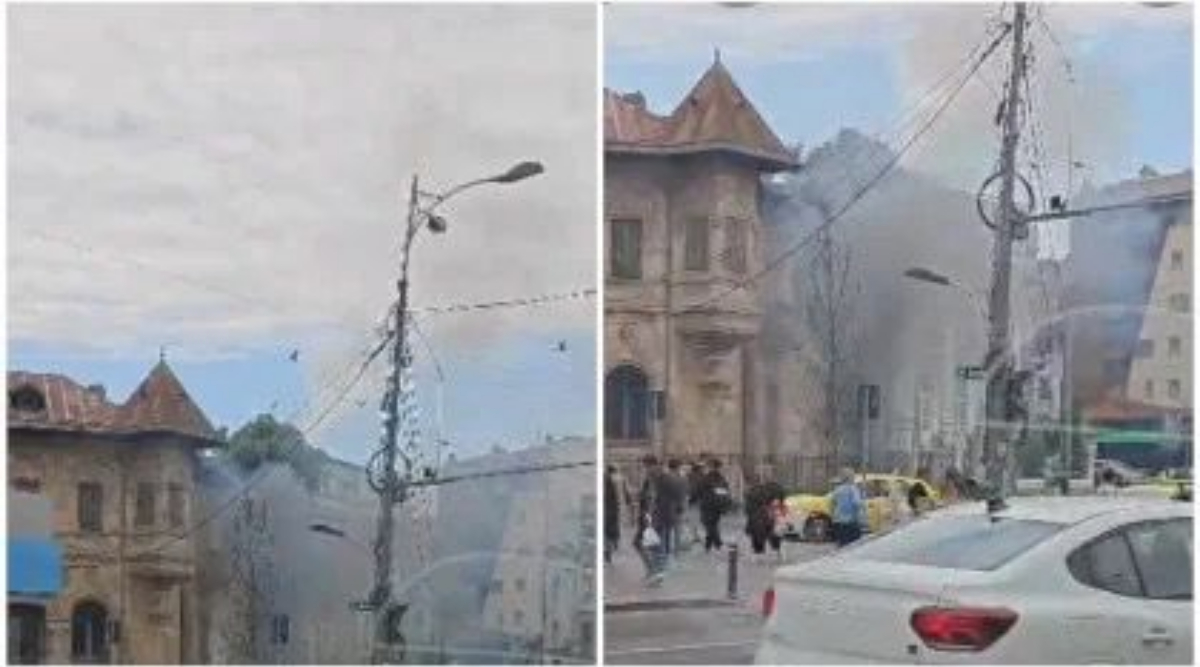 BREAKING NEWS Foc puternic izbucnit în zona Piața Romana din București ...