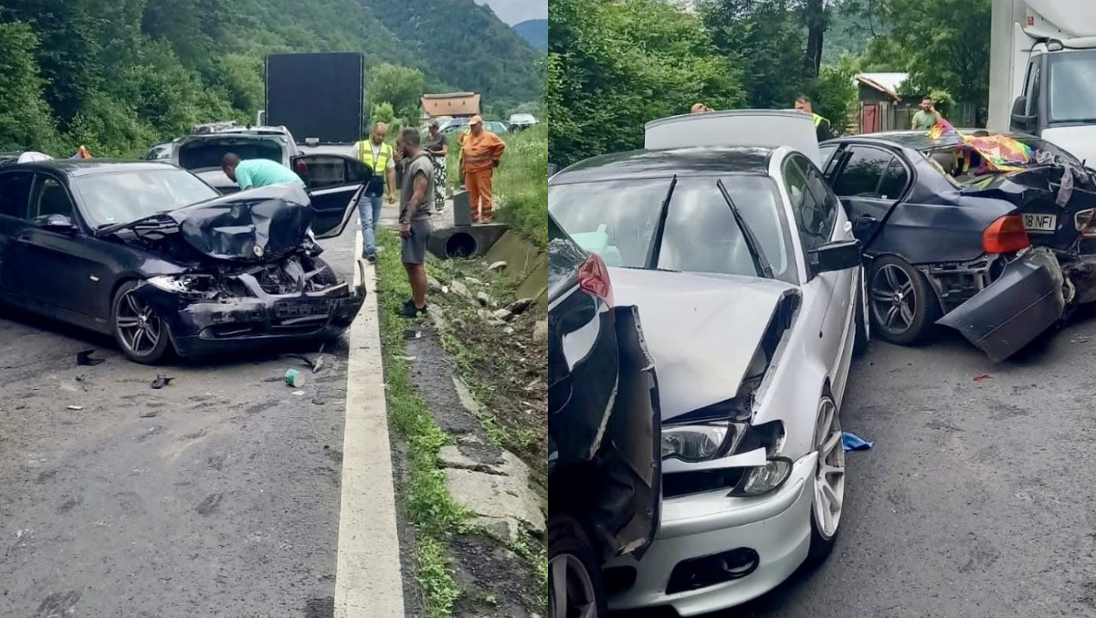 Trei victime pe DN7, Valea Oltului, după ce cinci mașini s-au ciocnit ...
