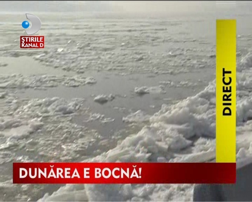 Imagini spectaculoase. Dunarea a inghetat VIDEO - Kanal D Romania