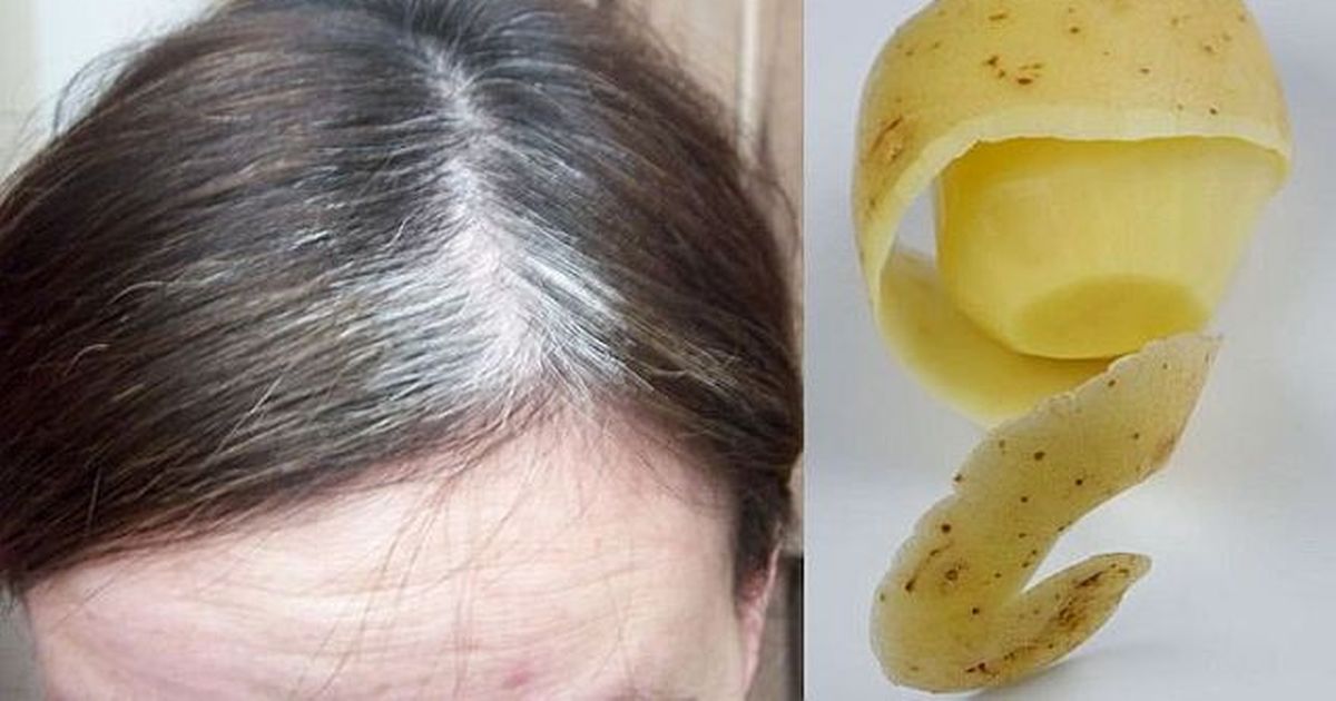 Avea multe fire de par alb in cap, asa ca a decis sa se spele cu apa in ...