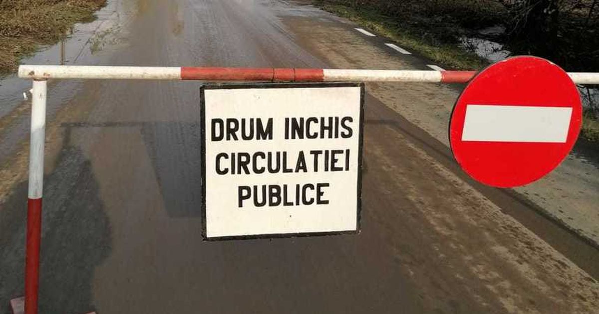 Drum judeţean închis din cauza inundaţiilor - Stirile Kanal D